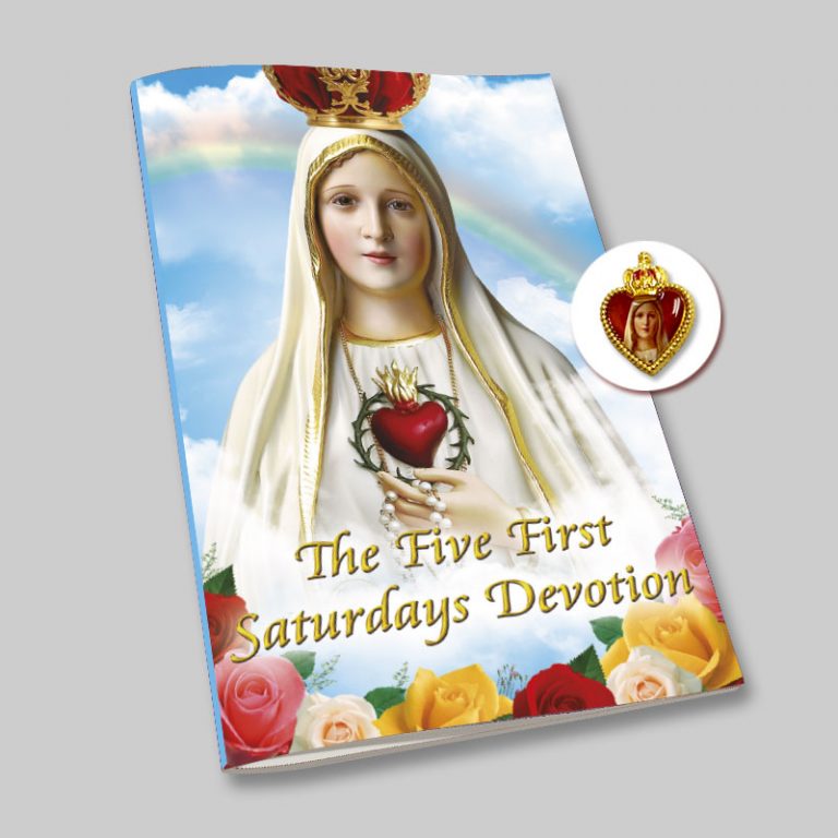 The Five First Saturdays Devotion Leaflet with Pin – Mary Queen of the ...